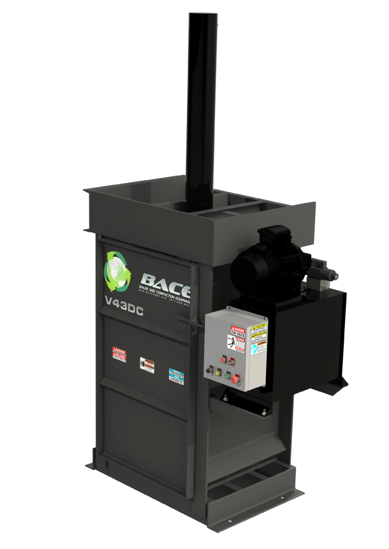 BACE V43DC Vertical Baler in Charlotte, NC. 28206 | Recyclingbalers.com