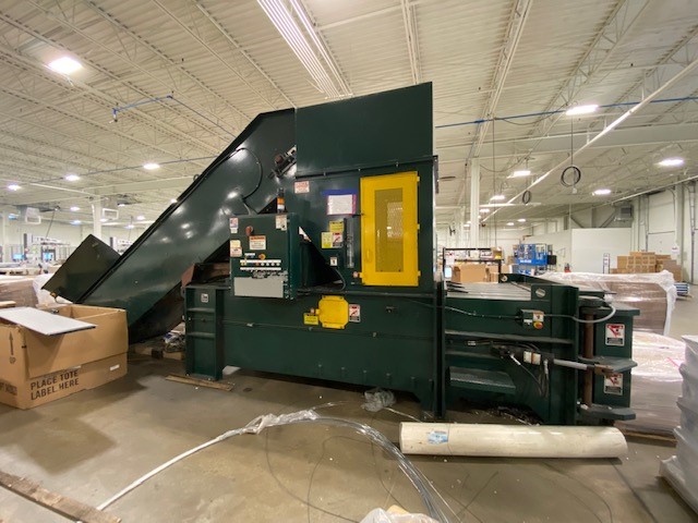Reconditioned IBC Closed Door Baler with Infeed Conveyor in Cleveland ...